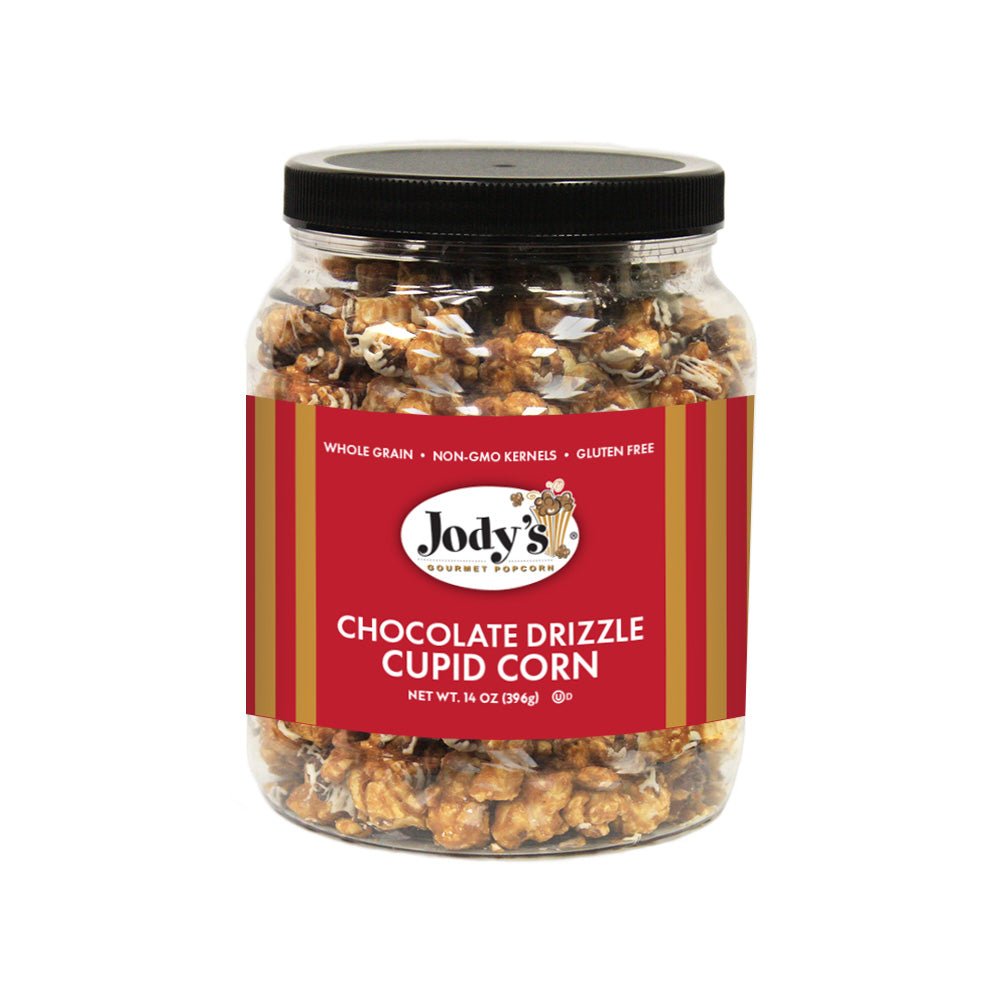 Chocolate Drizzle Cupid Corn Jar – Jody's Popcorn